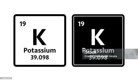 칼륨 기호 주기적인 테이블의 화학 적 요소 벡터 스톡 일러스트레이션 0명에 대한 스톡 벡터 아트 및 기타 이미지 0명 3차원 형태 건강관리와 의술 Istock