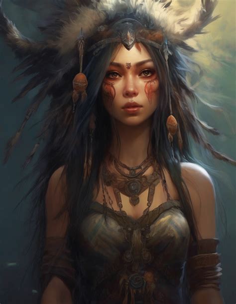 The Shaman Girl Heals — Image Created In Shedevrum