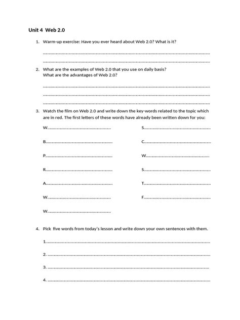 Unit 4 Web 2 0 Pdf