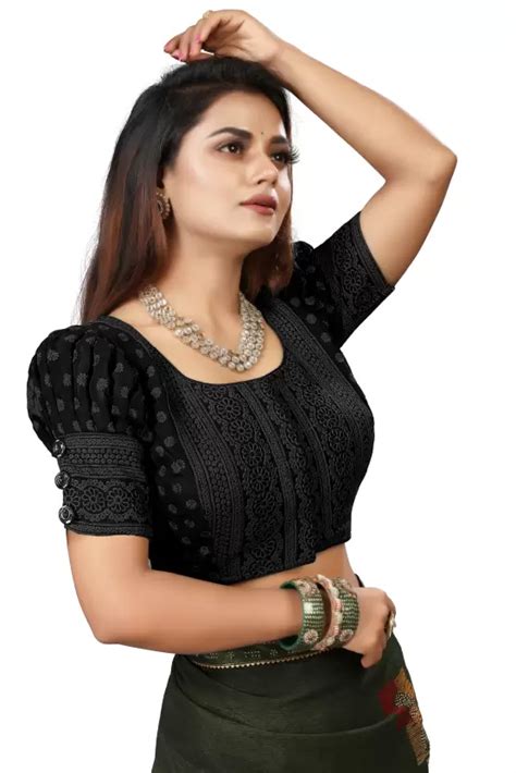 43 Different Types Of Puff Sleeve Blouse Design For Sarees From