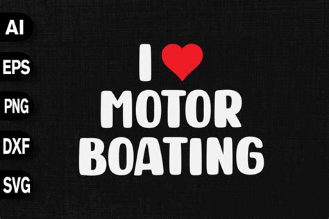 I Love Motor Boating Graphic By Svgdecor · Creative Fabrica