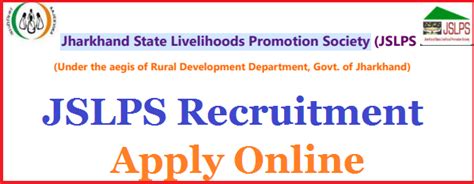 Jslps Jharkhand Recruitment 2018 182 Posts Apply Before 16th August