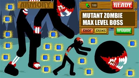 Unlocked Giant Mutant Zombie Max Level Boss Stick War Legacy Youtube