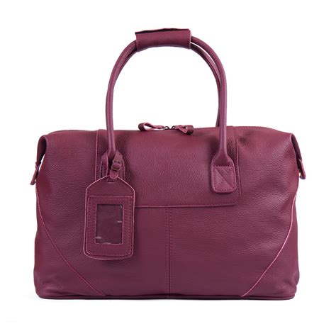 Универсална пътна чанта от естествена кожа Лена Велур