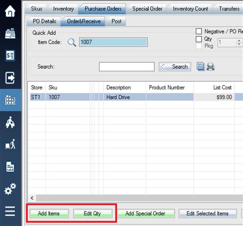 Woocommerce Point Of Sale Purchase Order Add Edit From Sku List