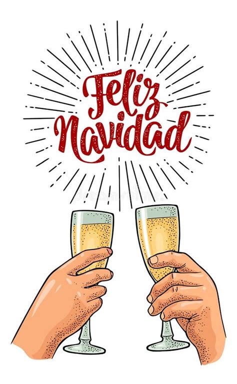 Two Champagne Glasses Clinking Stock Illustrations 270 Two Champagne