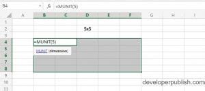How To Use MUNIT Function In Excel Developer Publish