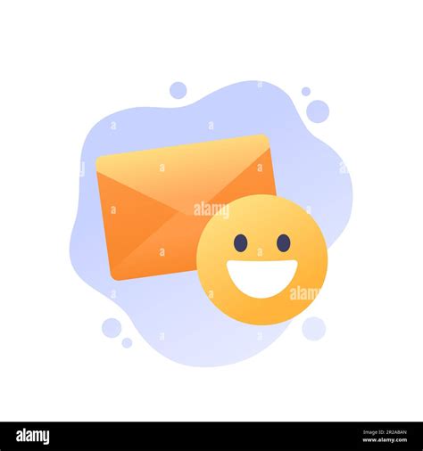 Email And Happy Emoji Icon Vector Design Stock Vector Image And Art Alamy