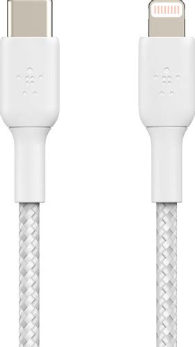 Belkin Usb C Naar Lightning Kabel M Wit Nylon Coolblue Voor U Morgen In Huis
