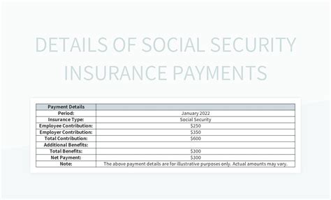Free Social Security Detailed Statement Templates For Google Sheets And