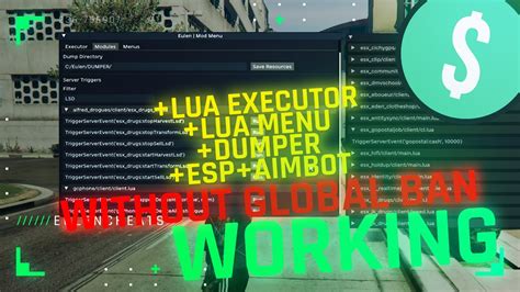 Eulen Cheats FiveM Lua Executor Decrypter On Twitter FiveM Lua