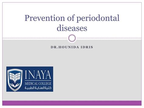 Ppt Prevention Of Periodontal Diseases Powerpoint Presentation Free