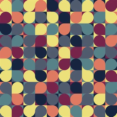 Vector Circle Mosaic Seamless Pattern Background Stock Vector Image By Librebird 86058892