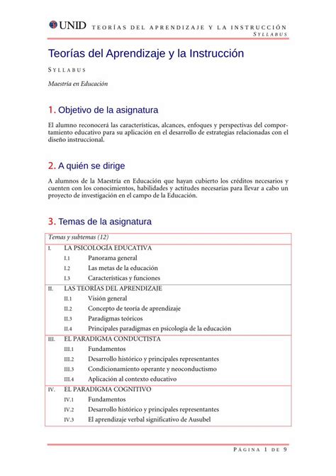 Pdf Temario Teorías Del Aprendizaje Y La Instrucción Dokumentips