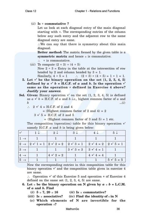ncert solutions for class 12 maths chapter 1 exercise 1 4 mathongo