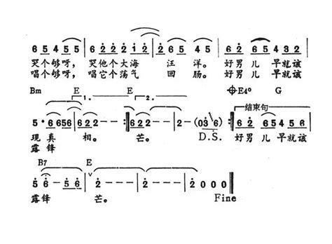 歌谱喊和唱 作词王积福 作曲小夫 演唱安东通俗唱法歌谱乐器资源网