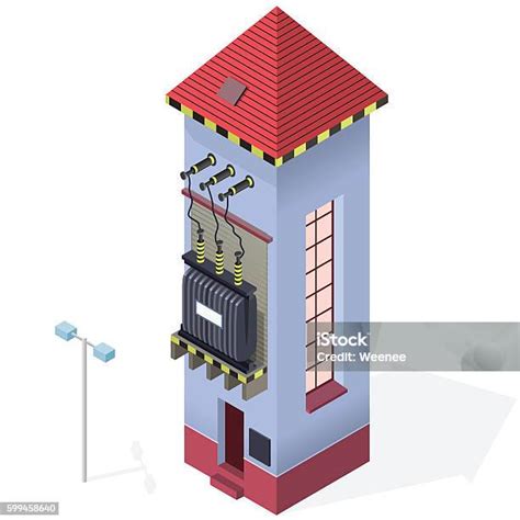 전기 전압기 제품의 등각투영 미흡함 정보 그래픽 고전압 전원 관측소 등측투영법에 대한 스톡 벡터 아트 및 기타 이미지 등측투영법 0명 3차원 형태 Istock