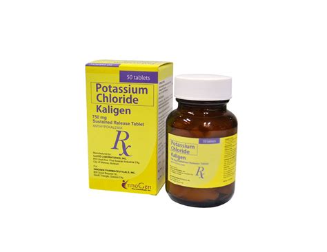 Kaligen Potassium Chloride 750mg 1 Sustained Release Tablet