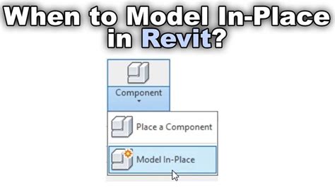 Model In Place Components In Revit Tutorial