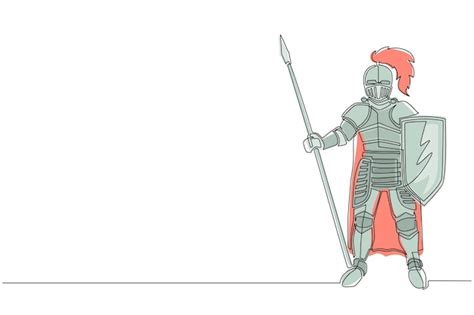 Armure Corporelle à Dessin En Ligne Continue Unique Costume De