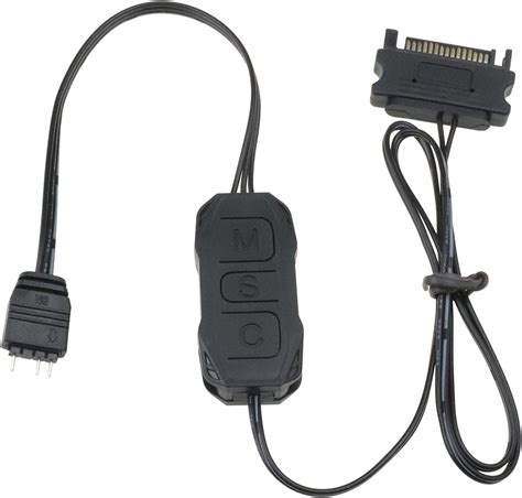 5v 3pin Argb Controller Mini Rgb Fan Controller 3‑pin Rgb For Sata Power Supply