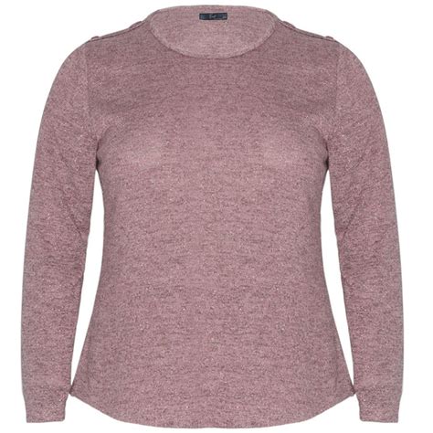 Blusa Lisa Cuello Redondo Manga Larga Ecofashion Para Mujer Curvy