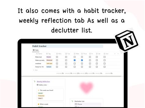 Monthly Reset Notion Template That Girl Notion Monthly Goals 2024