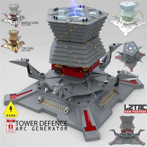 Arc Emitter Free 3d Model Cgtrader