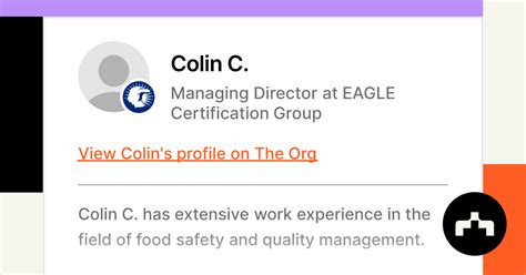 Colin C Managing Director At Eagle Certification Group The Org
