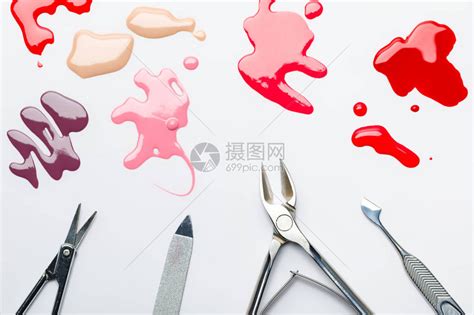 在灰色上隔离的修甲场附近指高清图片下载 正版图片503194824 摄图网