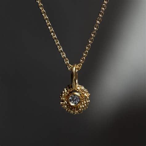 Trine Wilkens Loop Penden Diamond 14kt Guld Med Diamant