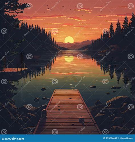 Fantasy Illustration Art For Album Music Cover Stock Illustration