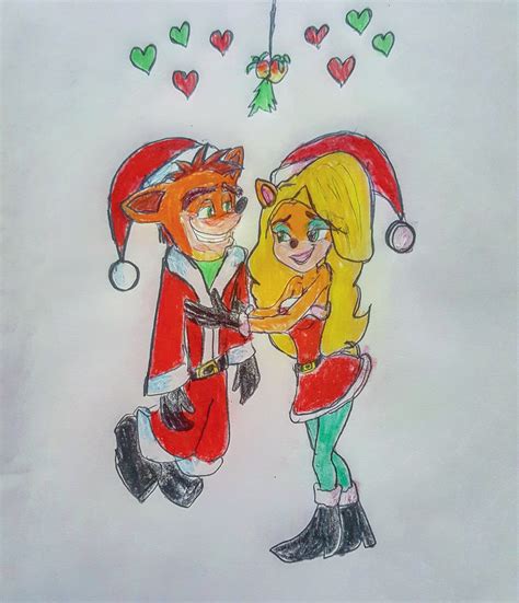 Santa Crash And Tawna Bandicoot Together Crash Bandicoot Fan Art