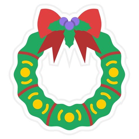 Premium Vector Wreath Icon