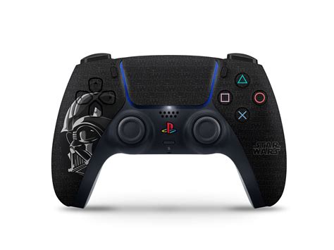 Black Darth Vader Ps5 Slim Skin Star Wars Ps5 Console And Controller
