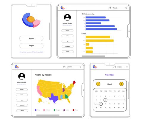Content Management System Wireframe Template Visme