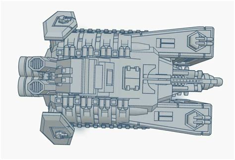 Stl File Space Dwarf Escort Mining Vessel 🛰・design To Download And 3d
