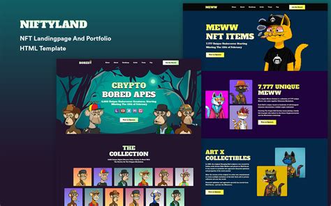 Best Nft Marketplace Website Templates Landing Pages Wordpress