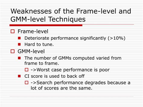 Ppt Performance Improvement Of Gmm Computation In Sphinx 36 Powerpoint Presentation Id762018