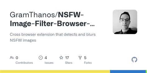 GitHub GramThanos NSFW Image Filter Browser Extension Cross Browser Extension That Detects