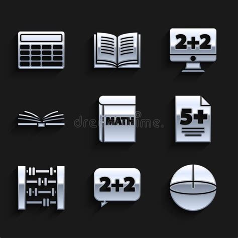 Set Book With Word Mathematics Equation Solution Geometric Figure