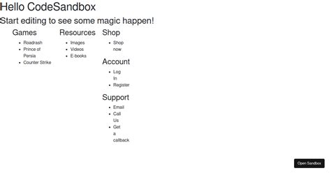 stackoverflow answer codesandbox
