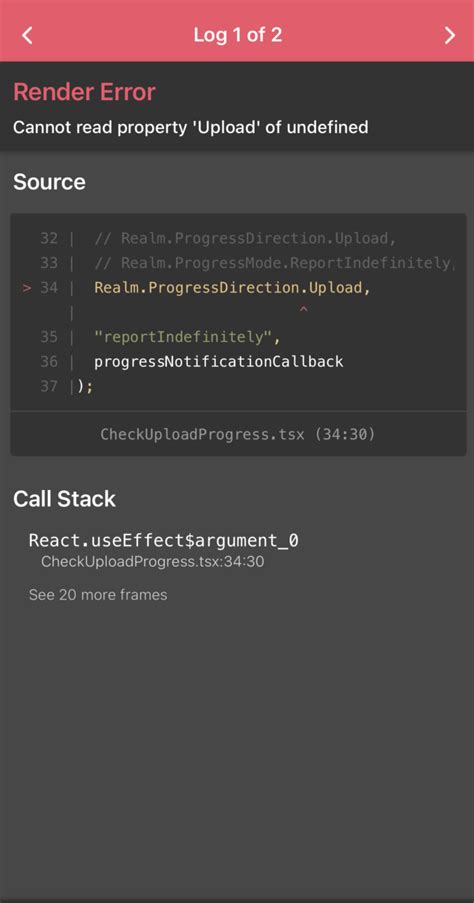 Cannot Read Property Upload Of Undefined · Issue 5687 · Realmrealm
