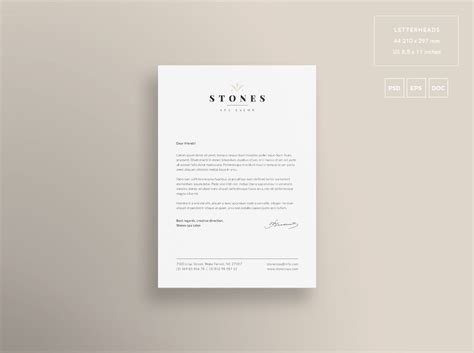 Home All Products Spa Stones Massage Letterhead Template