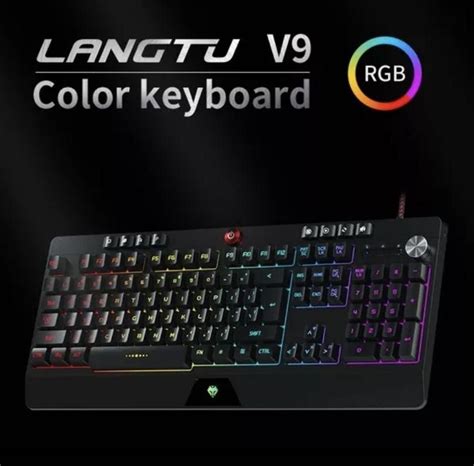 Langtu V9000 Wired Keyboard And Mouse Combo Rgb Backlit Gaming Keyboard
