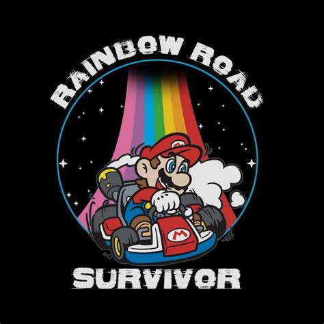 Mario Kart Rainbow Road Survivor T Shirt