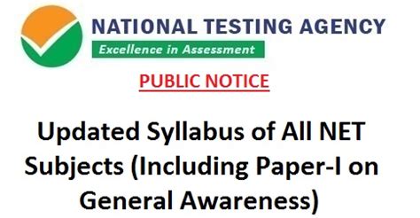 UGC NET June Syllabus Updated