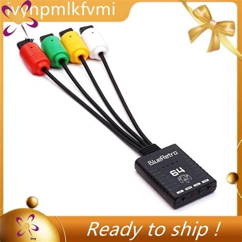 Ivym Bluetooth Wireless Game Controller Adapter For Nintendo 64 N64 Console Support Up To Four