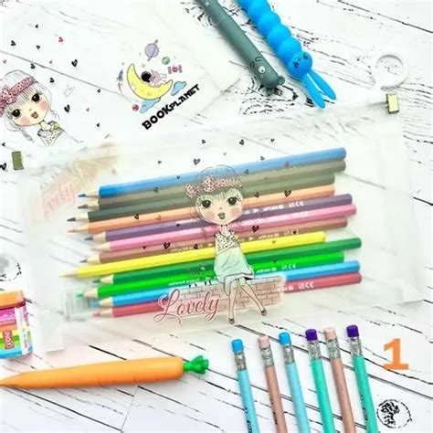 خرید و قیمت جامدادی طلقی شفاف طرح دختر از غرفه سیاره کتاب