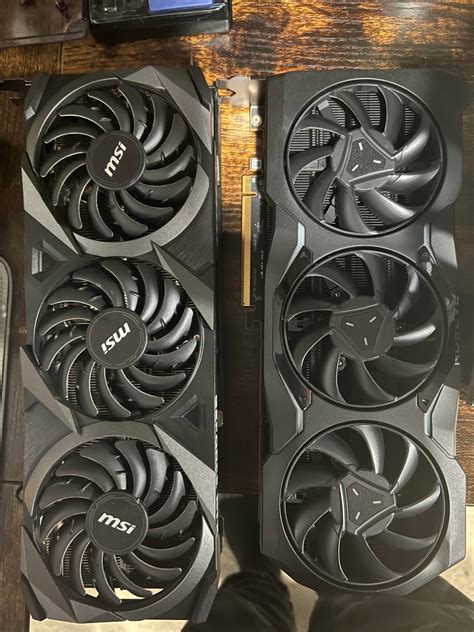 Size Comparison 7900 Xtx Vs Rtx 3080 Ventus 3x R Amd